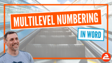 How to create and set up multilevel numbering in Word that works ...